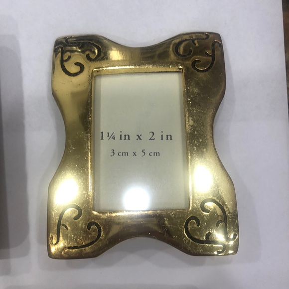 Dining | 4 Miniature Gold Picture Frames | Poshmark